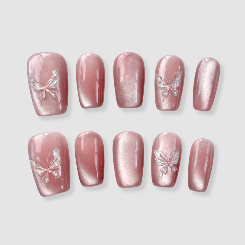 Pinkie Promise Nails - Affordable Hand-Painted Press-On Nails